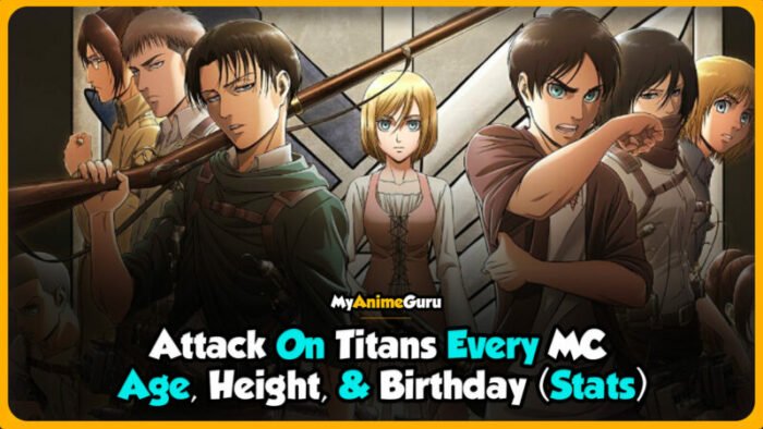 Attack On Titan: Every Main Character's Age, Height, & Birthday ...